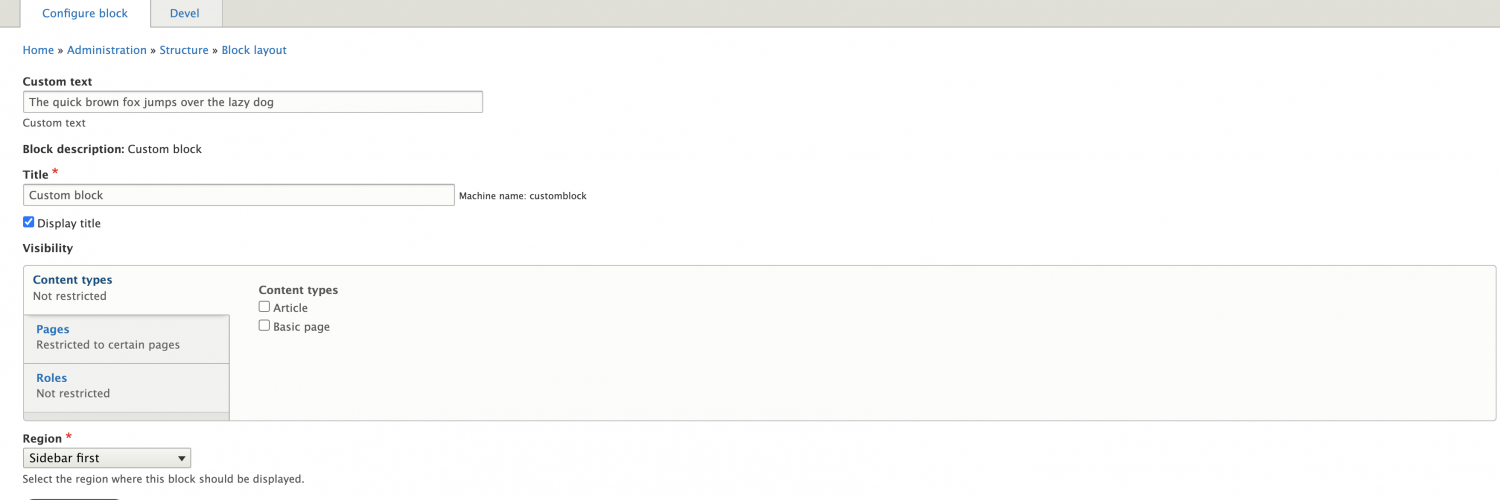 Building a Drupal 8/9 custom block | Blog | Alan Saunders - Carlisle ... Building a Drupal 8/9 custom block | Blog | Alan Saunders - Carlisle ...
